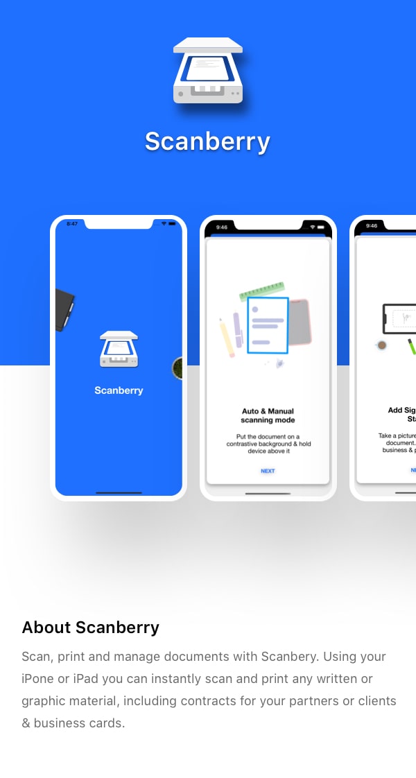 [White Label] Scanberry - PDF Scanner App iOS by MisterGrizzly | CodeCanyon